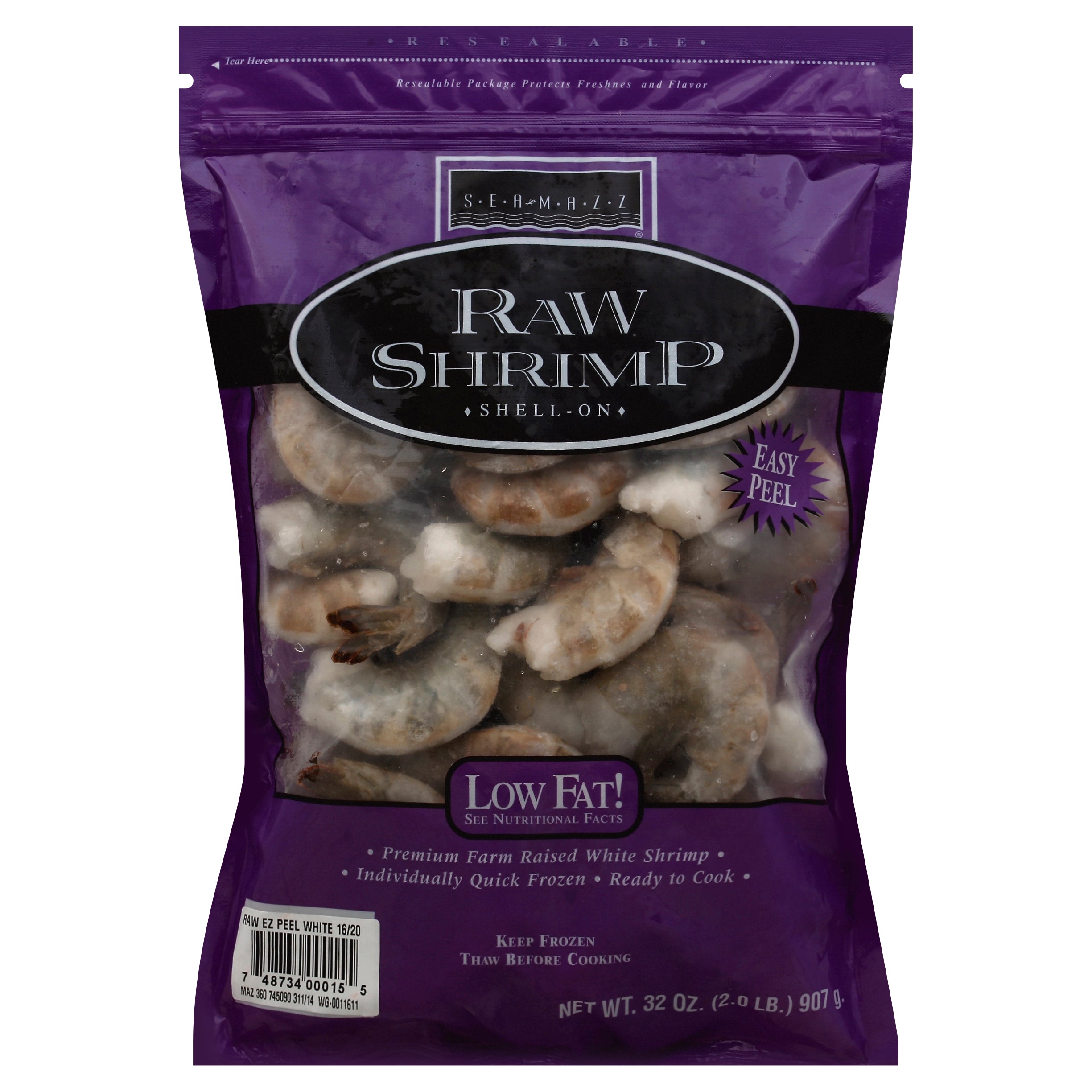 Sea Mazz Raw Easy Peel Shrimp 16-20 ct. – Wholey's Market
